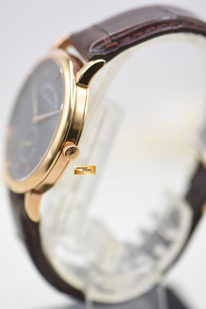 a.lange & SOHNE SAXONIA SUB-SECOND 37mm ROSE GOLD IN LEATHER MANUAL ...