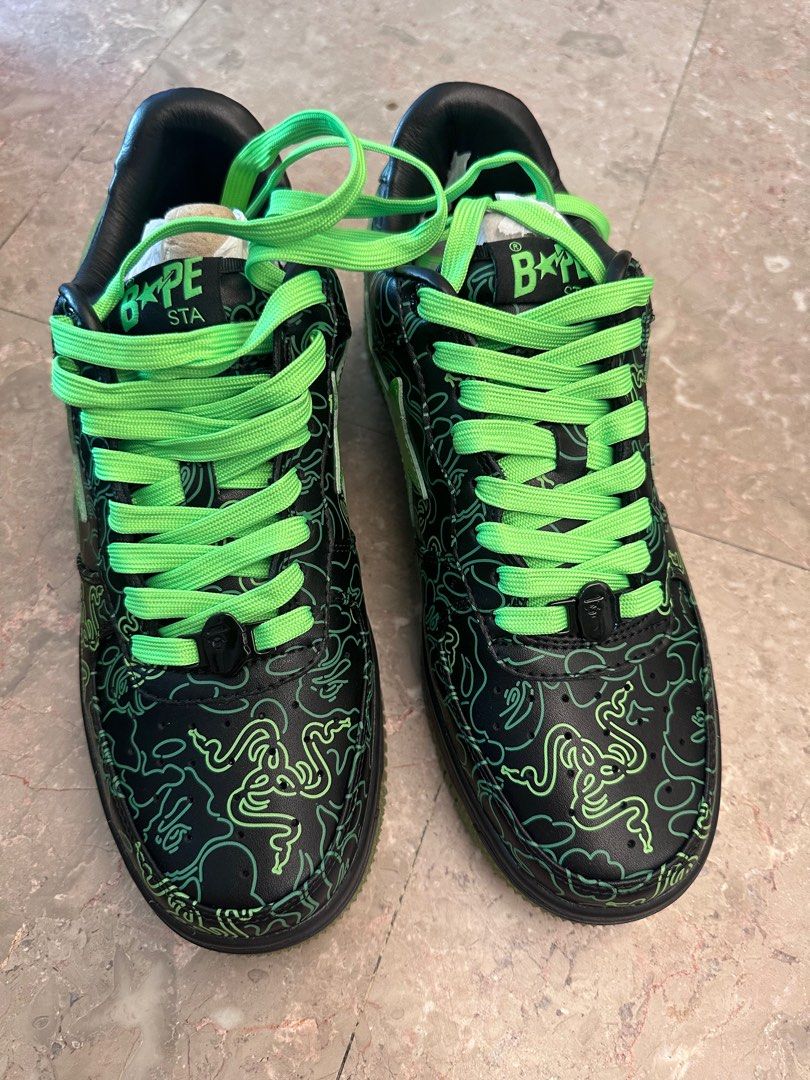 BAPE x Razer Gaming Ape Sneakers - US 10, Men's Fashion, Footwear ...