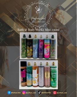 Bath & Body Works Body Mist - Assorted Scents, Beauty & Personal Care ...