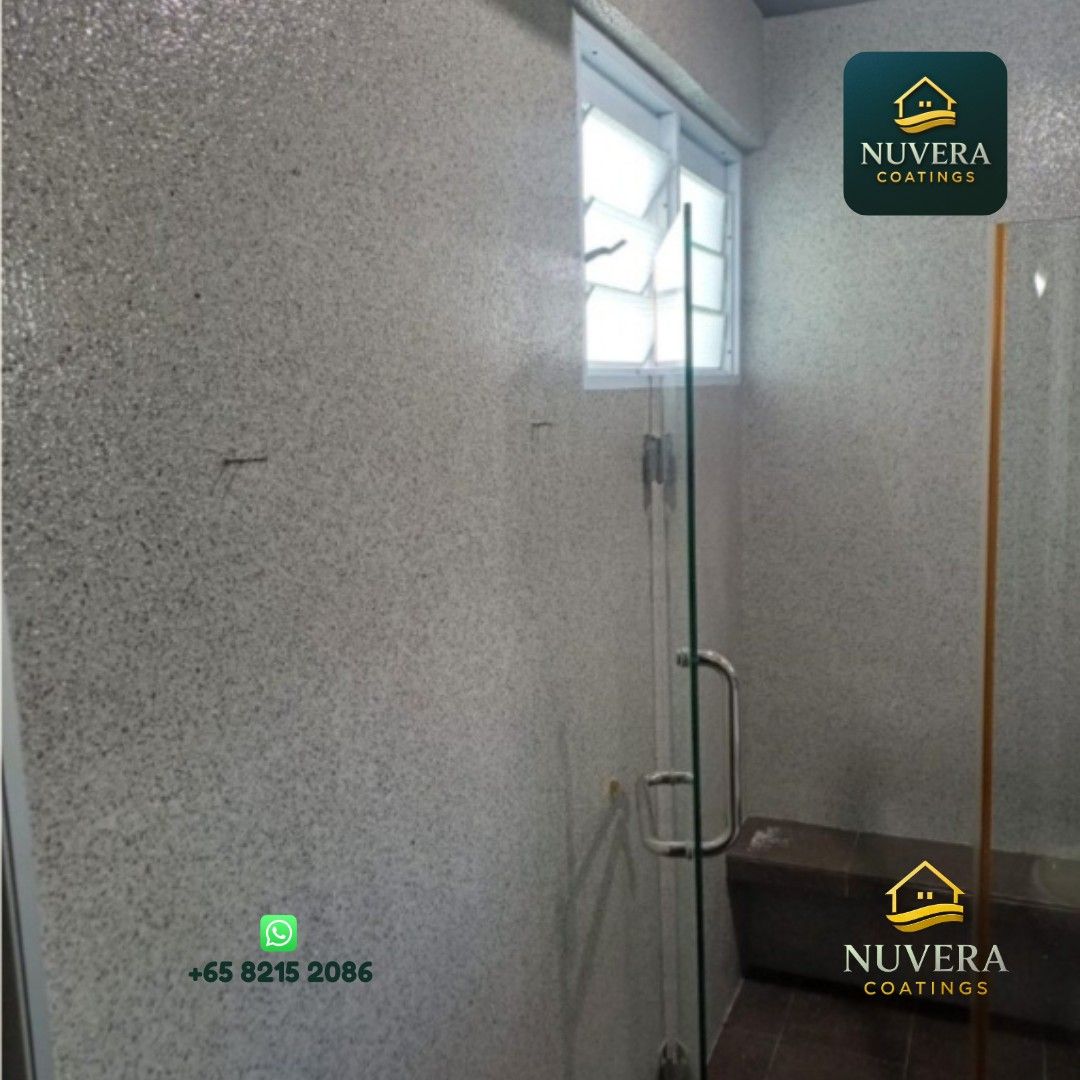 Bathroom wall decorations | Epoxy Coating on toilet walls & floor ...