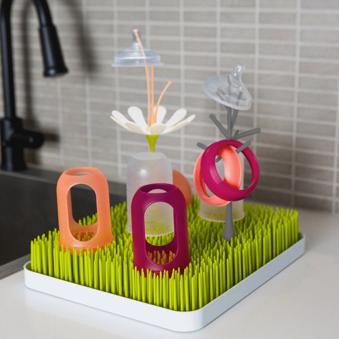 Boon Lawn, Patch, and Stem Bottle Drying Rack Set, Babies & Kids, Nursing & Feeding ...