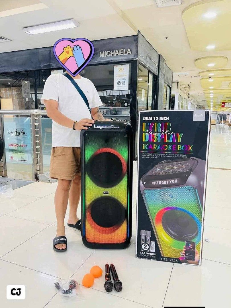 Brodu BTS-2125 IKaraoke Wireless Speaker with Free 2 Microphone, Audio ...