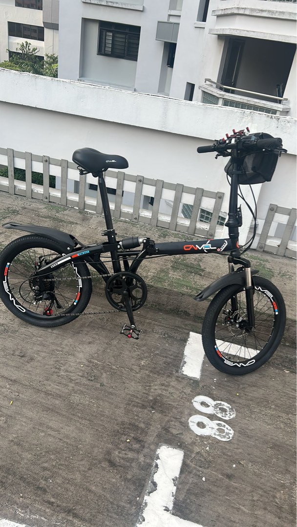 Camel Folding Bike - Black, Sports Equipment, Bicycles & Parts ...
