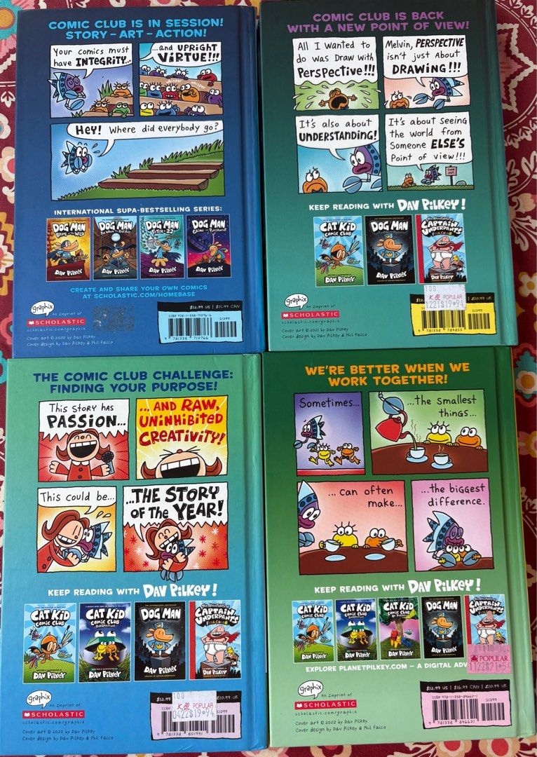 Cat Kid Comic Club Graphic Novels by Dav Pilkey, Hobbies & Toys, Books ...