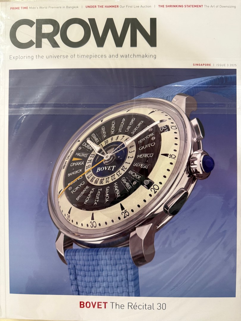 Crown Magazine Issue 3 2025 - Bovet Watch Feature, Hobbies & Toys ...