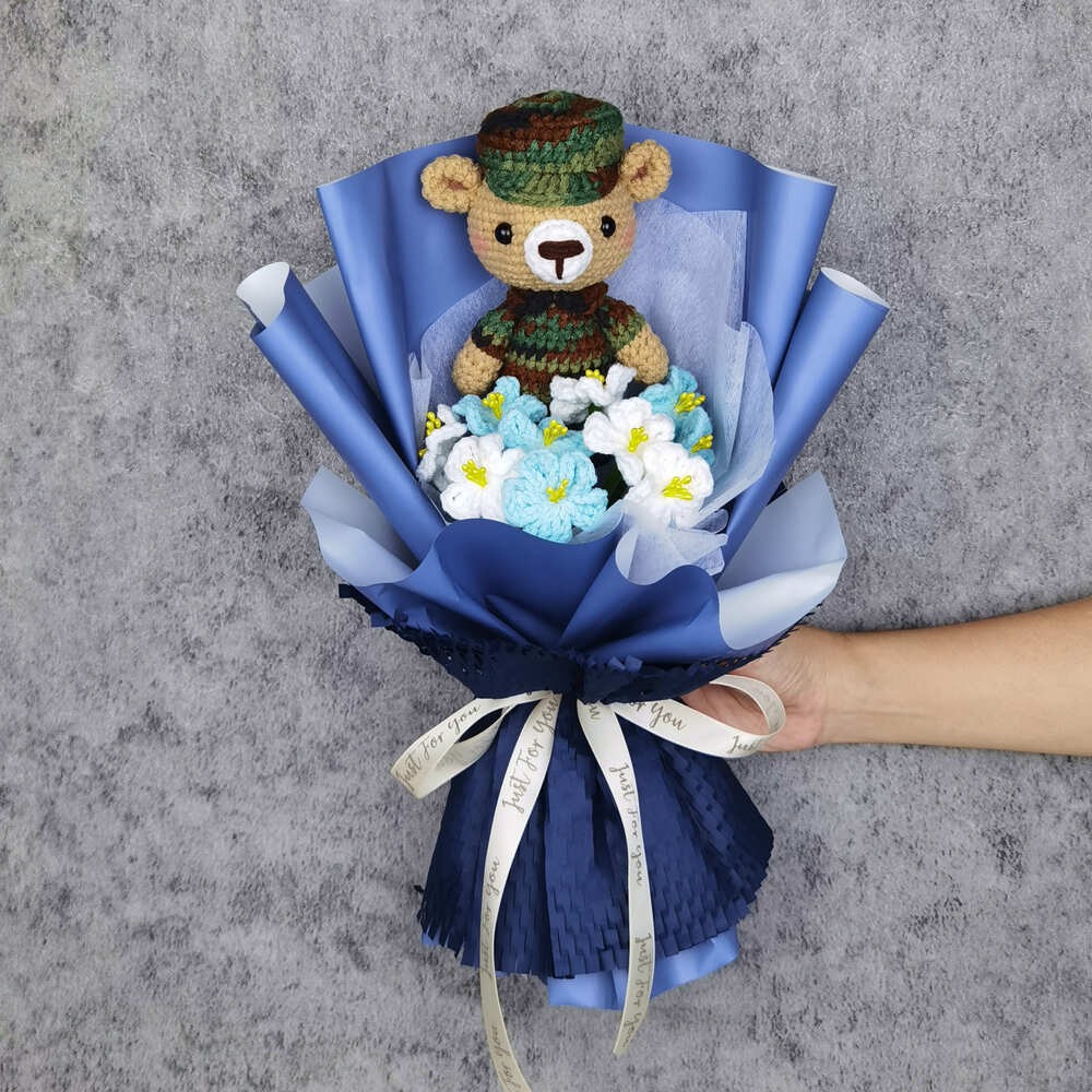 [Customiseable] NS Bear bouquet for passing out parade | POP | NS gifts ...