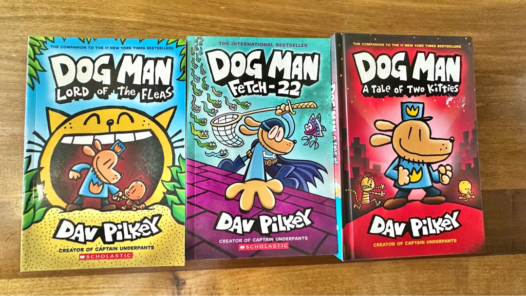 Dog Man Book Series by Dav Pilkey : 3 books bundle, Hobbies & Toys ...