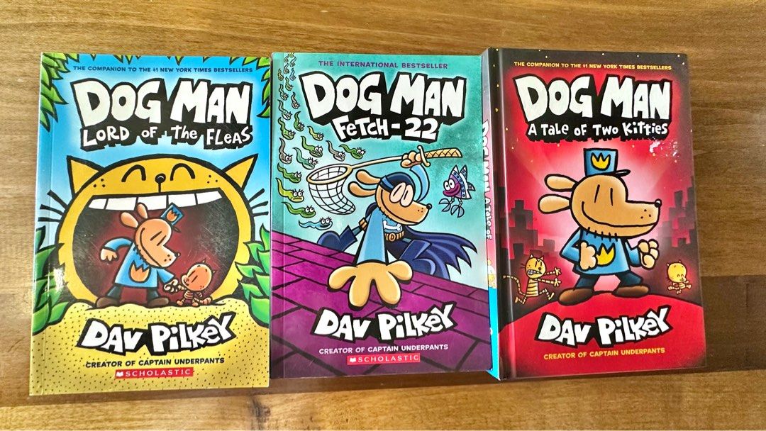 Dog Man Book Series by Dav Pilkey : 3 books bundle, Hobbies & Toys ...