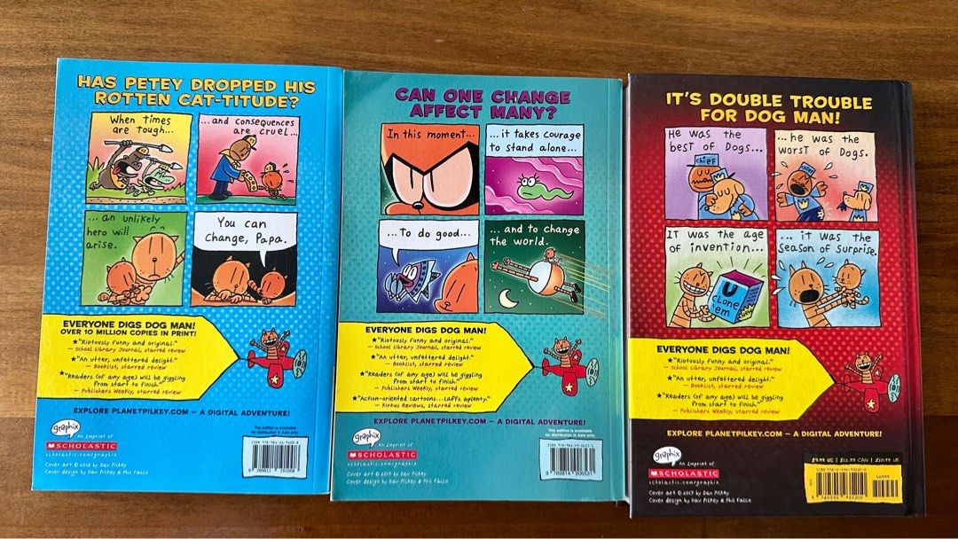 Dog Man Book Series by Dav Pilkey : 3 books bundle, Hobbies & Toys ...