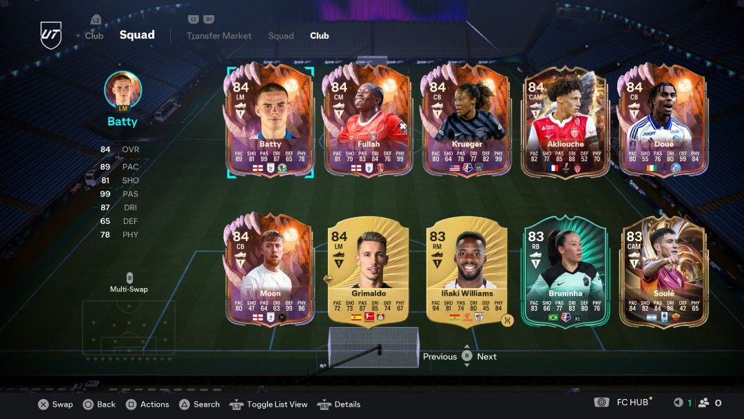 EA FC 26 Ultimate Team Squad, Video Gaming, Video Games, PlayStation on ...