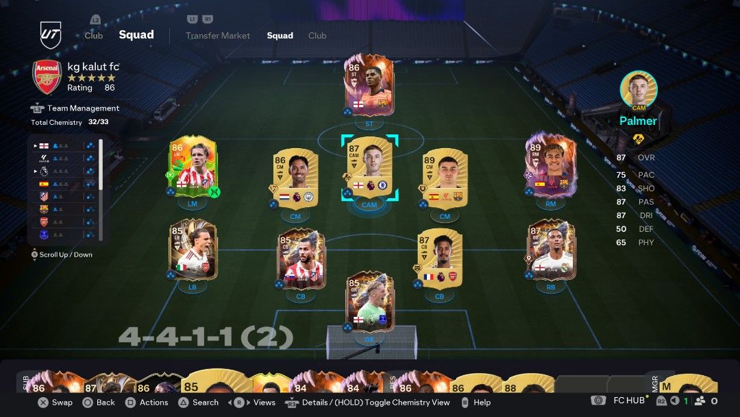 EA FC 26 Ultimate Team Squad, Video Gaming, Video Games, PlayStation on ...