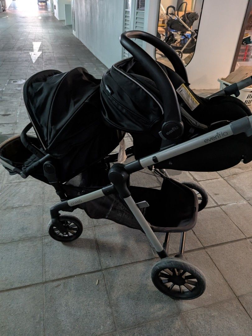 Evenflo Pivot Xpand Double Stroller Baby and Toddler Modular Travel ...