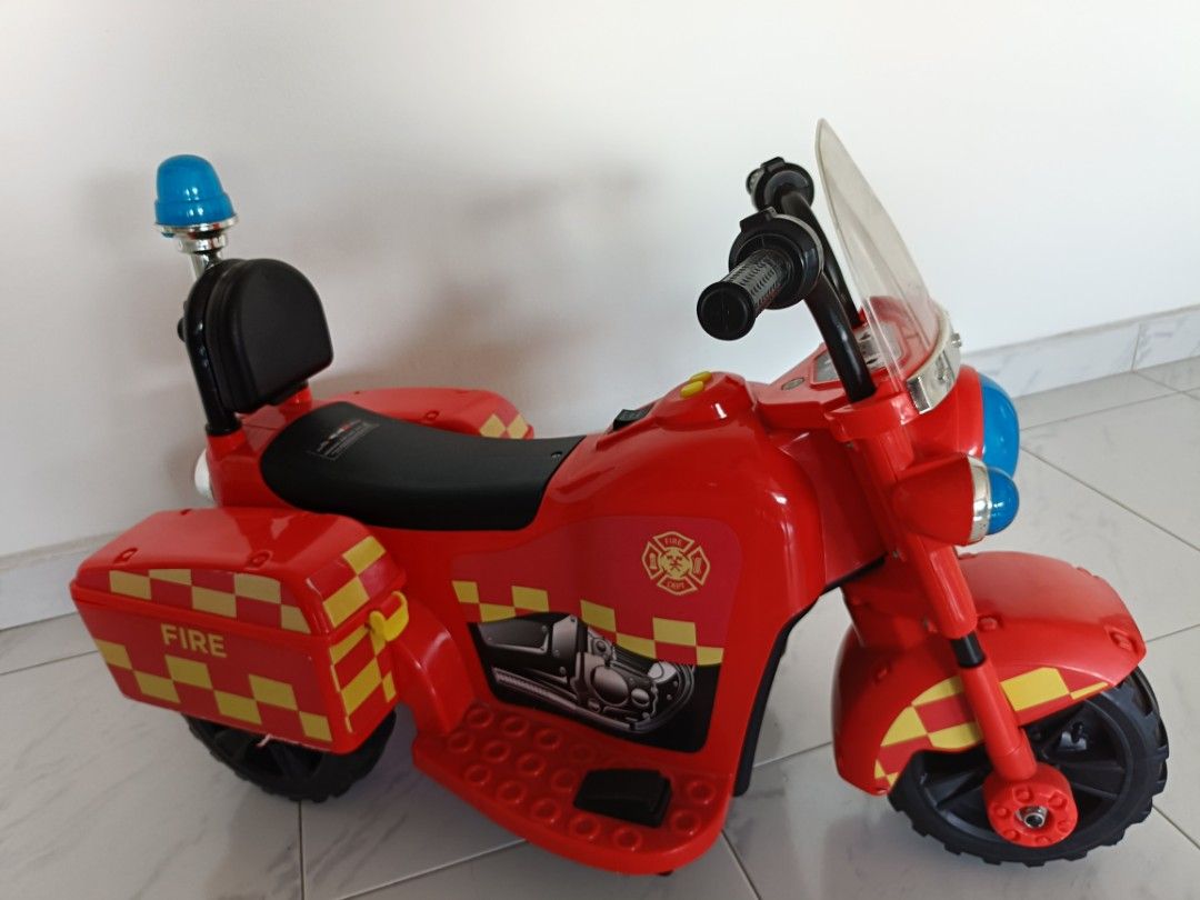 Firefighter Ride-On Motorcycle, Hobbies & Toys, Toys & Games on Carousell