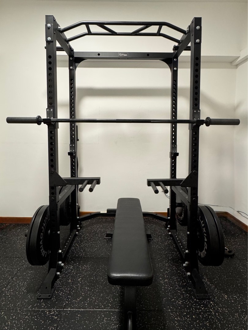 Full Home Gym Power Rack, Sports Equipment, Exercise & Fitness, Weights ...