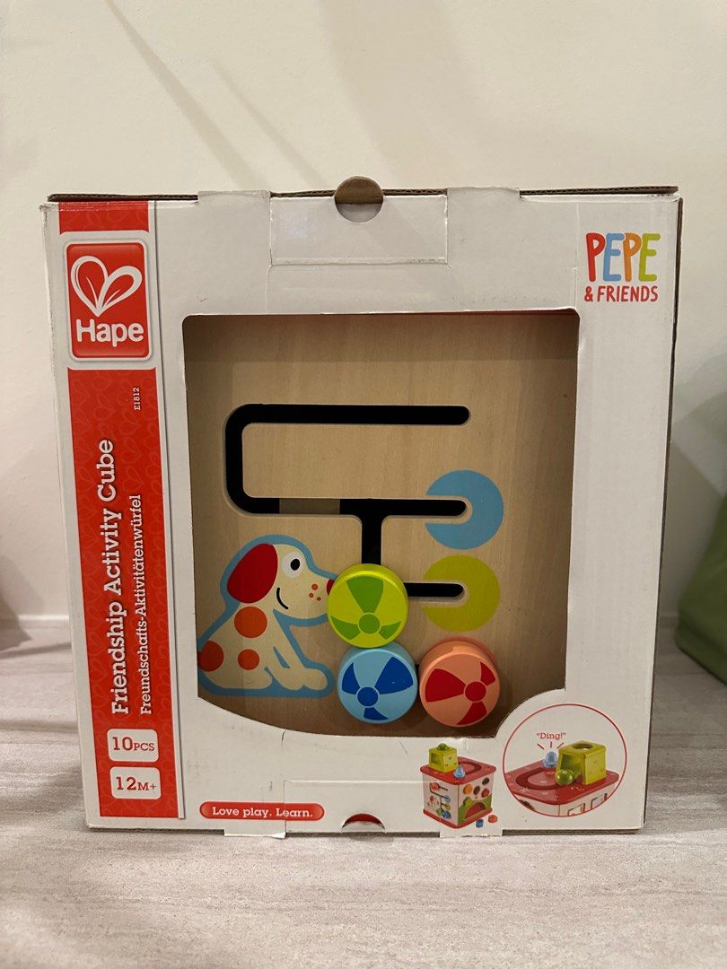 Full Set: Hape Friendship Wooden Activity Center Play Cube | 5-1 ...