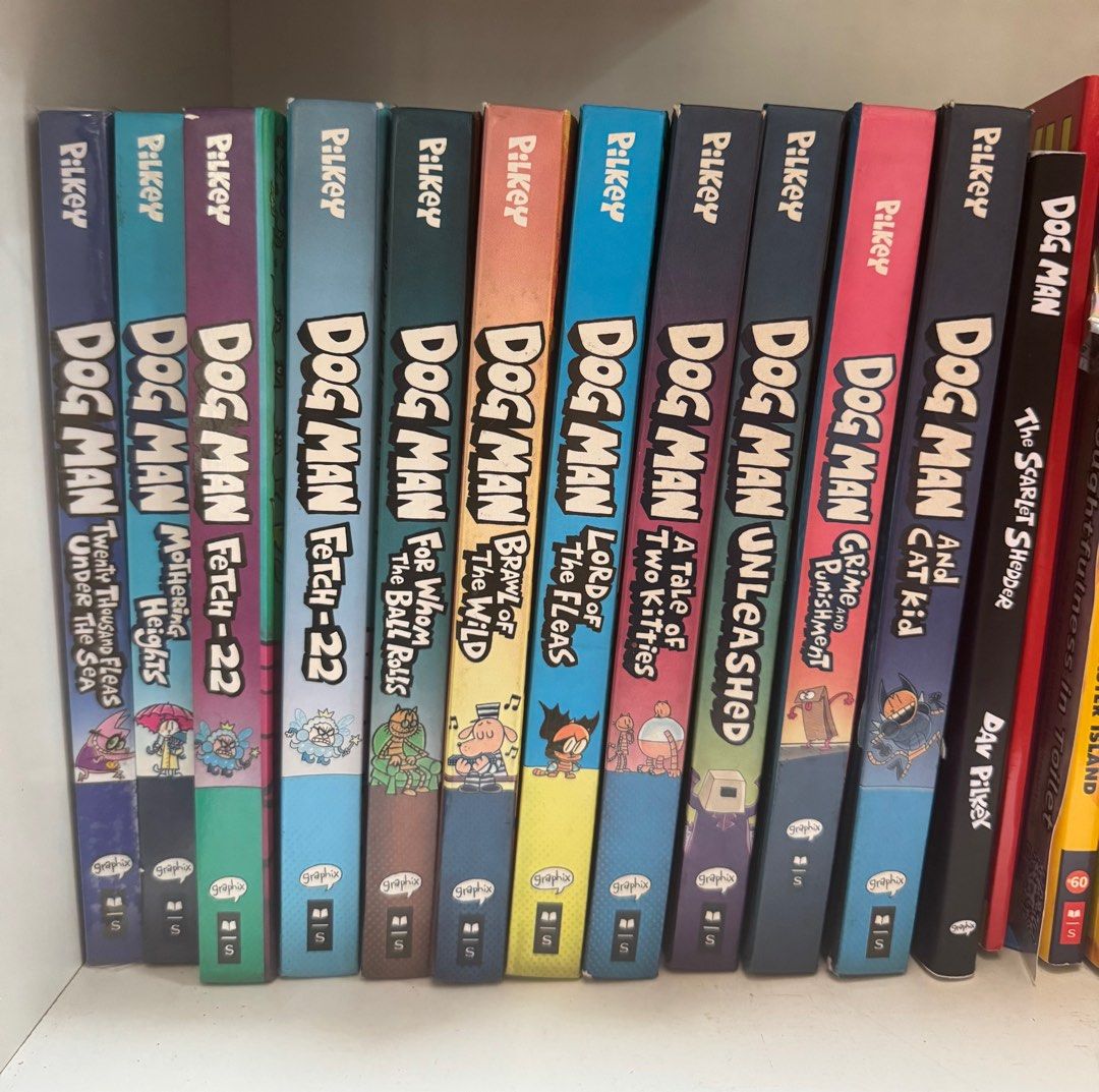 Hard Cover Dog Man Book Series by Dav Pilkey, Hobbies & Toys, Books ...