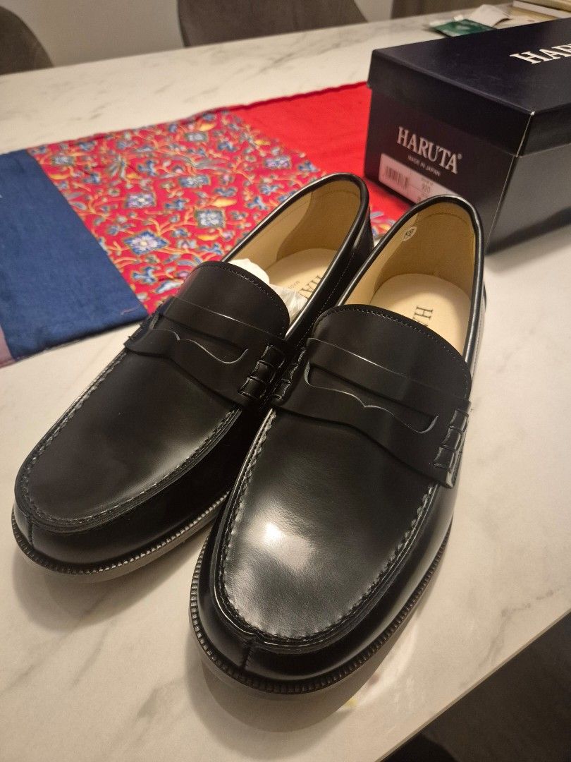 Haruta Leather Penny Loafers - Made in Japan, Men's Fashion, Footwear ...