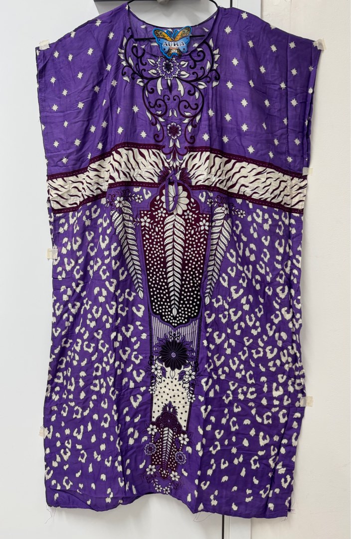 HOME DRESS DASTER RUMAHAN MOTIF BATIK WARNA UNGU BARANG BARU BUKAN ...