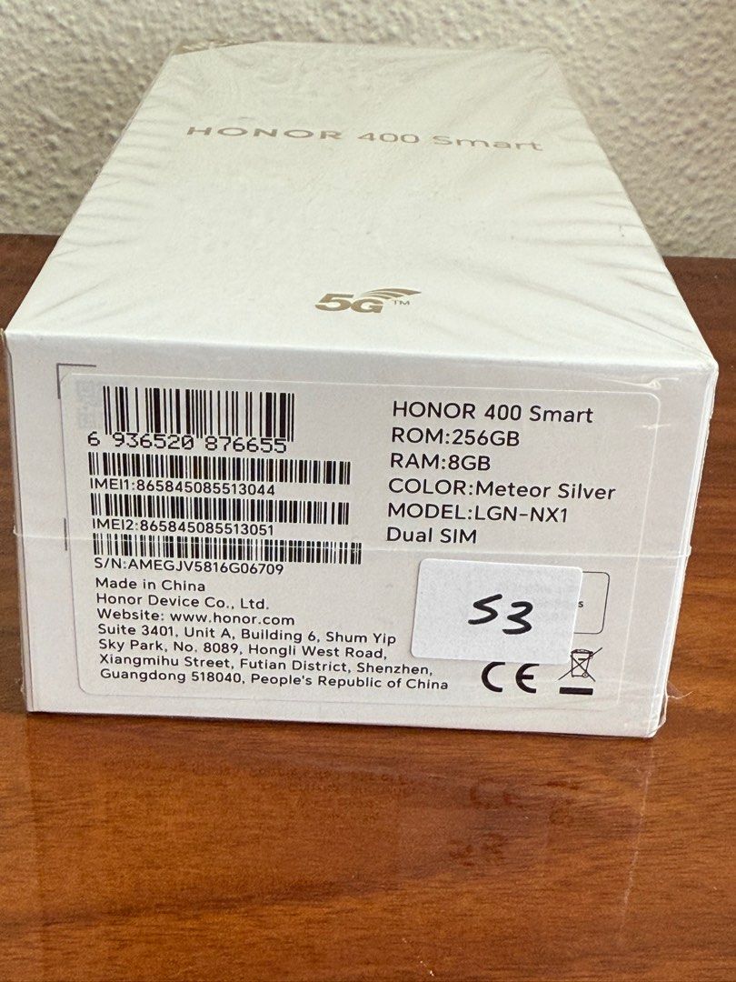 Honor 400 Smart 5G - Meteor Silver - 256GB, Mobile Phones & Gadgets ...