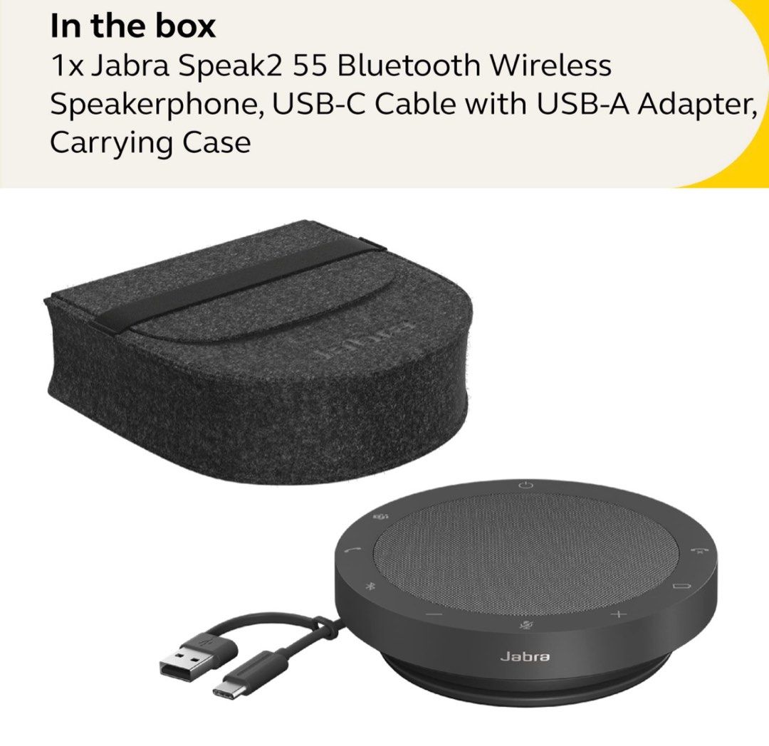 Jabra Speak2 55 Bluetooth Speakerphone, Audio, Soundbars, Speakers ...
