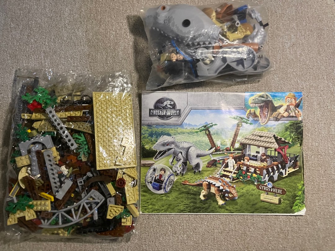 Jual rugi Lego indominus rex vs ankylosaurus bootleg, Toys ...