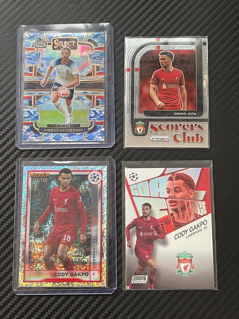 Liverpool FC Trading Cards - Henderson, Jota, Gakpo, Hobbies & Toys ...
