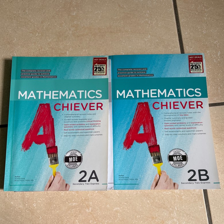 Mathematics Achiever 2A & 2B Workbooks, Hobbies & Toys, Books ...