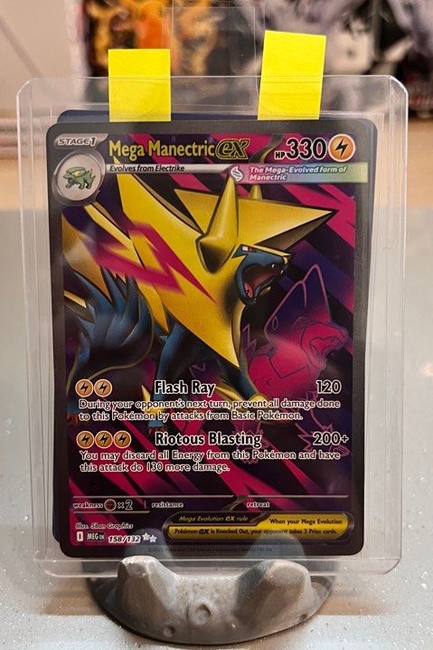 Mega Manectric EX Full Art #158 (English) Mega Evolution - Pokemon Card ...