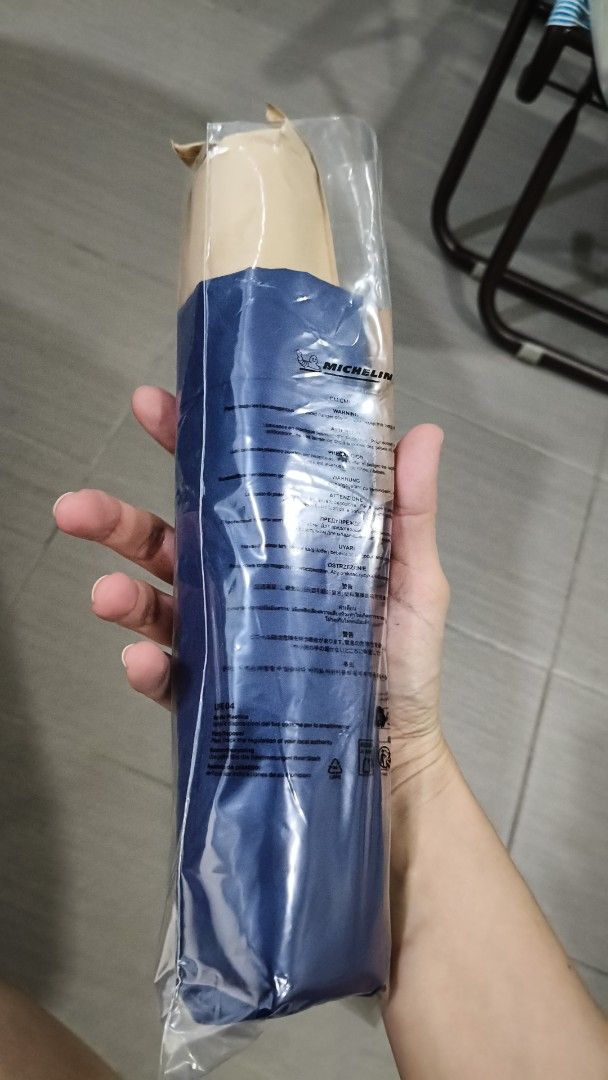 Michelin Blue Umbrella, Hobbies & Toys, Travel, Umbrellas on Carousell