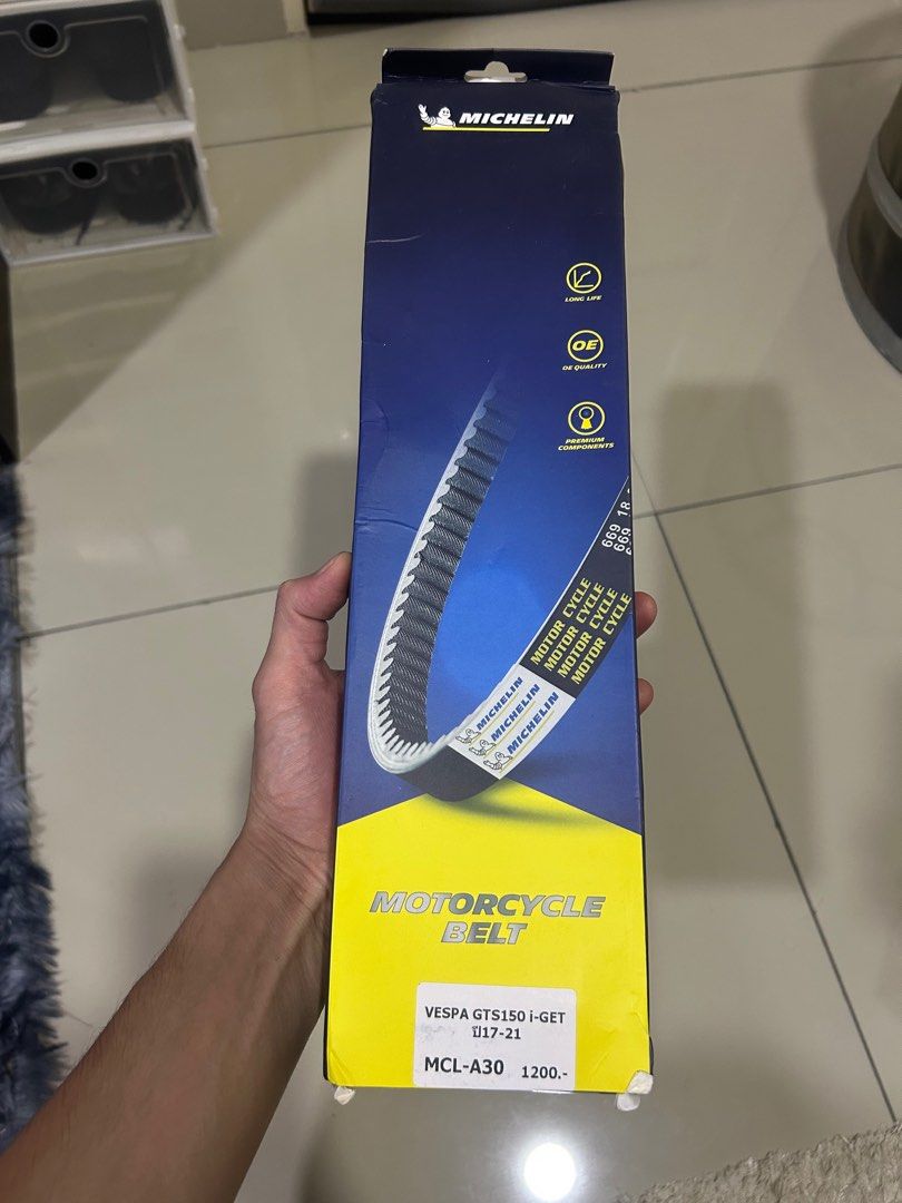 Michelin Motorcycle Belt for Vespa GTS150 & Aprilia SR GT 200, Auto ...