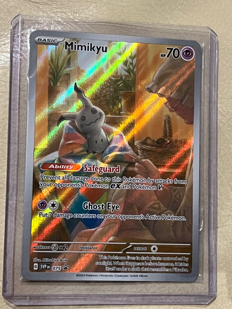 Mimikyu SV1P 075 - Pokemon Trading Card, Hobbies & Toys, Toys & Games on Carousell