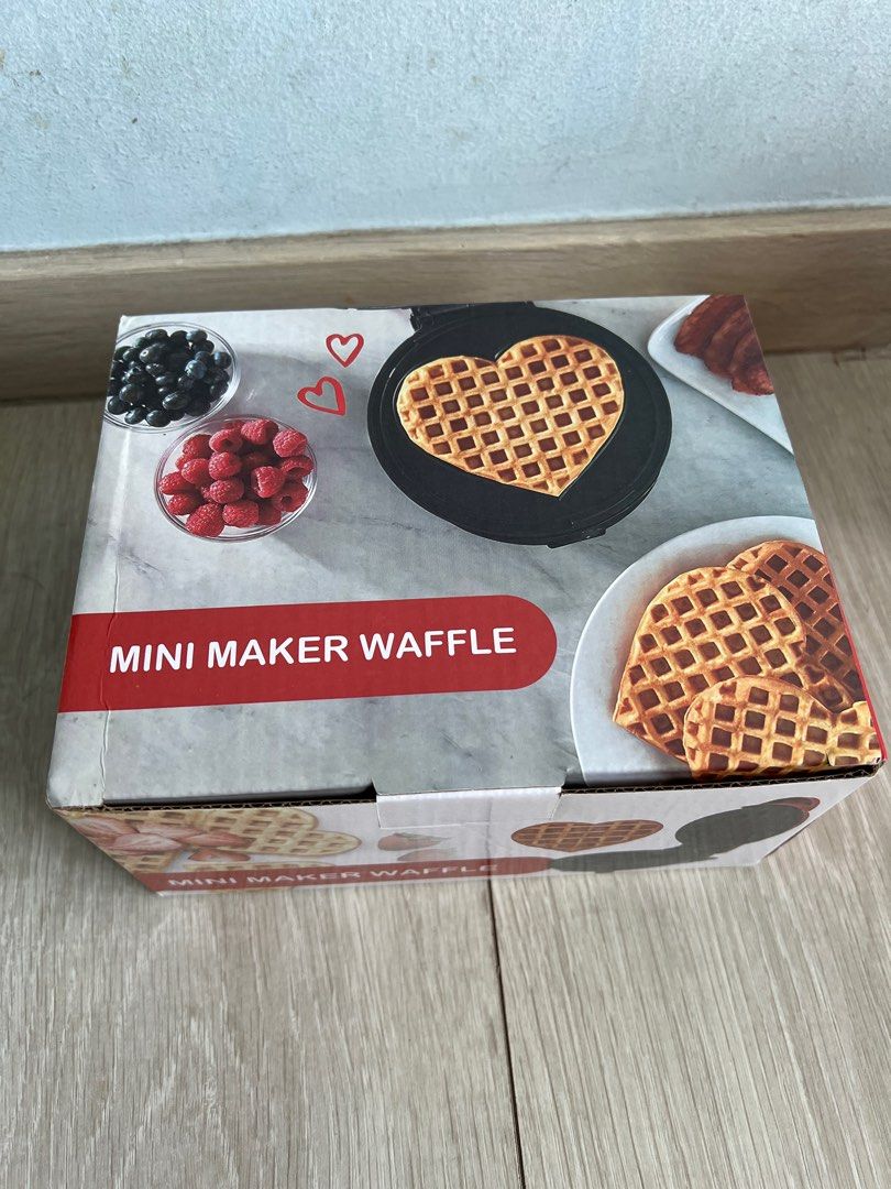 Mini Maker Heart Waffle Maker, TV & Home Appliances, Kitchen Appliances ...