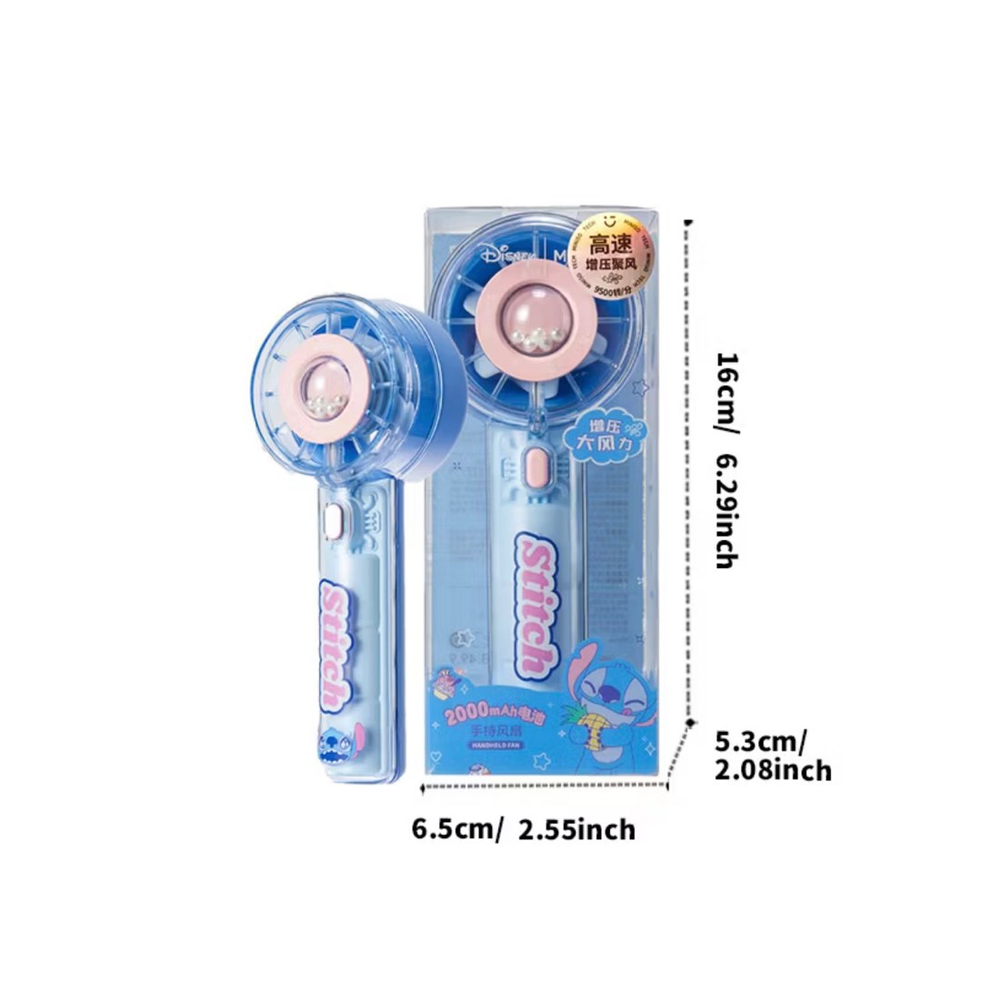 Miniso x Stitch Portable Handheld Fan 2000mAh, Furniture & Home Living ...