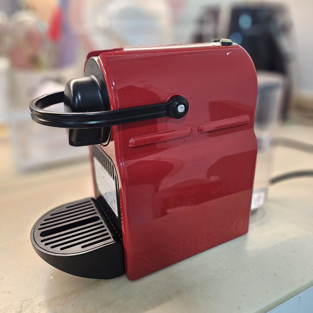 Nespresso Inissia coffee machine (Ruby Red), TV & Home Appliances ...