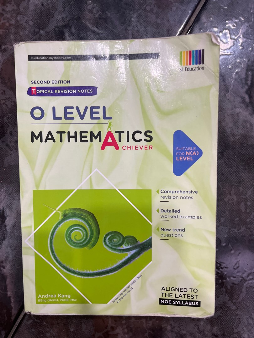 O Level Mathematics Achiever Topical Revision Notes, Hobbies & Toys ...