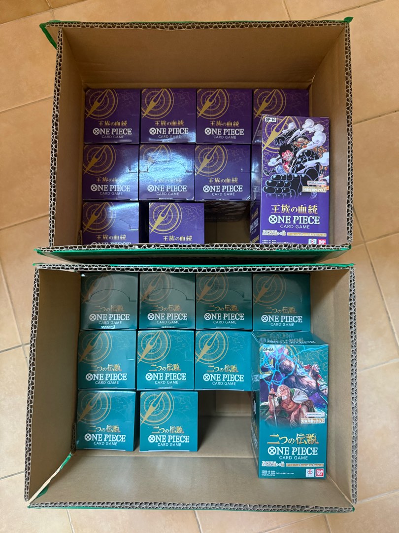 [Free Mail] OP08, OP10 One Piece Booster Box, Hobbies & Toys, Toys ...