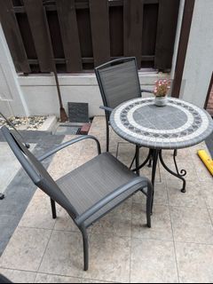 VÄSMANChair with armrests, outdoor, black, Furniture & Home Living ...