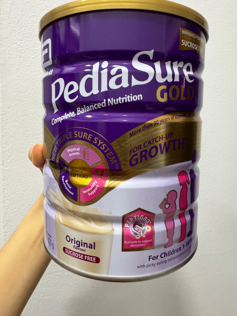 Pediasure Gold Original Sucrose Free Milk Formula 800g, Babies & Kids ...