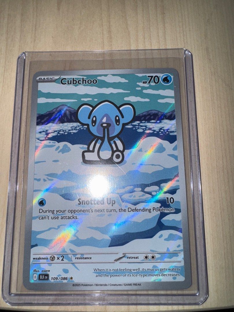 Pokemon Card - Cubchoo 109/086, Hobbies & Toys, Toys & Games on Carousell
