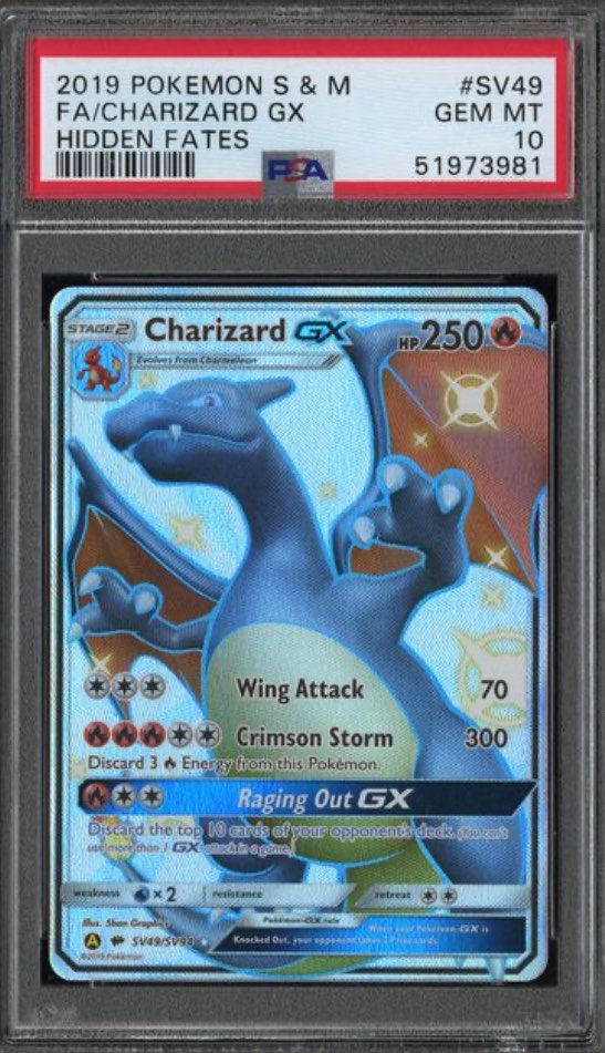 pokemon hidden fates shiny charizard GX psa 10, Hobbies & Toys, Toys ...