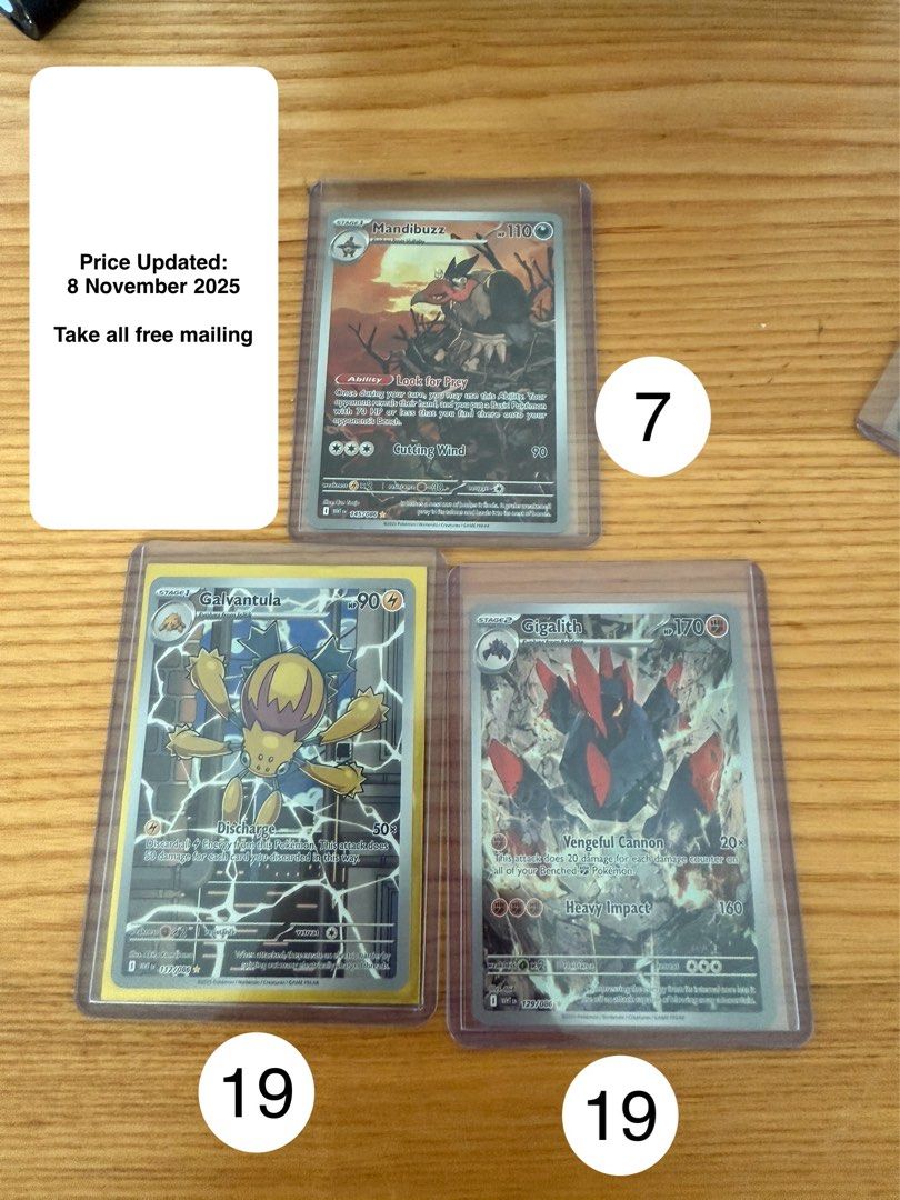 Pokemon White Flare - Mandibuzz, Galvantula, Gigalith, Hobbies & Toys ...