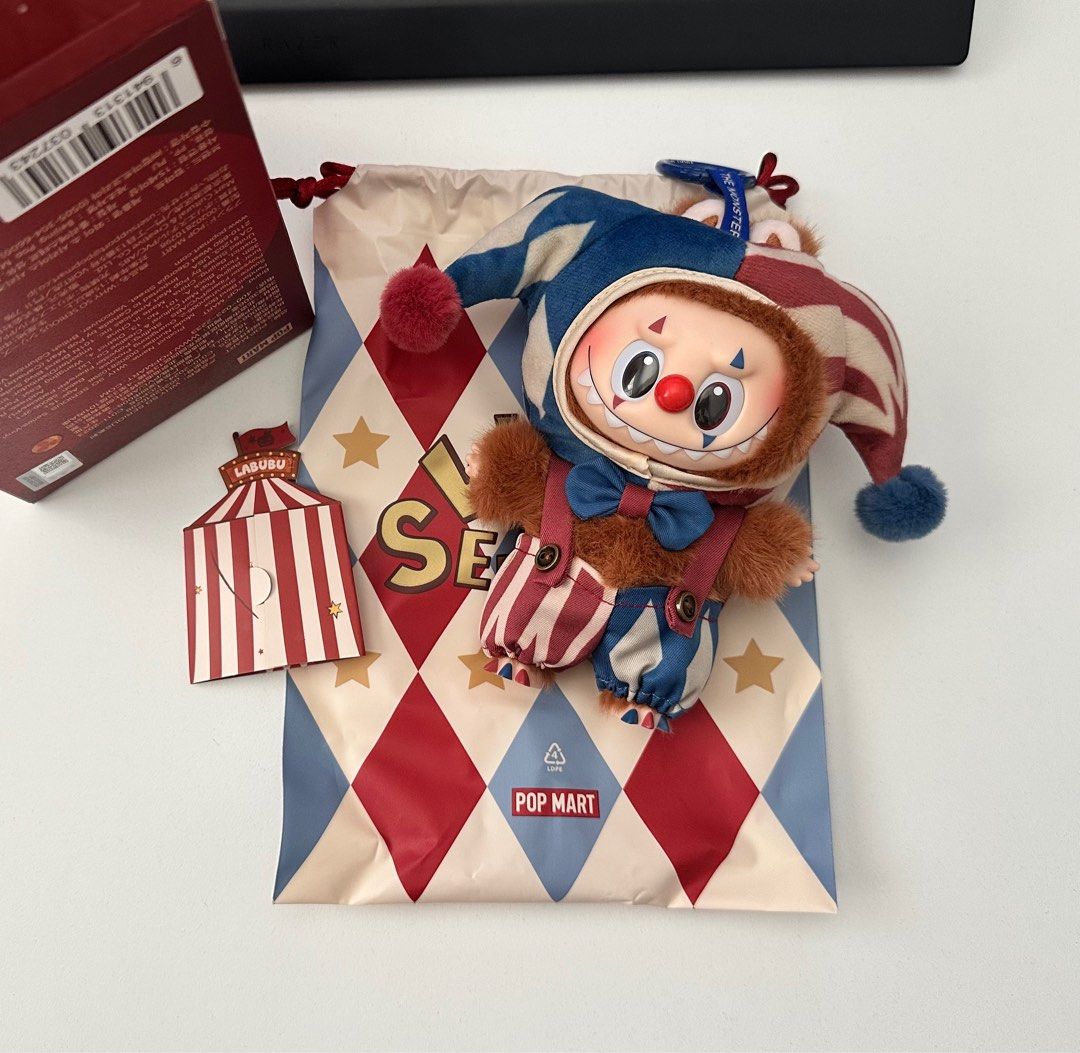 POPMART | Why So Serious Series Vinyl Plush - Juggling Clown ( Labubu ...