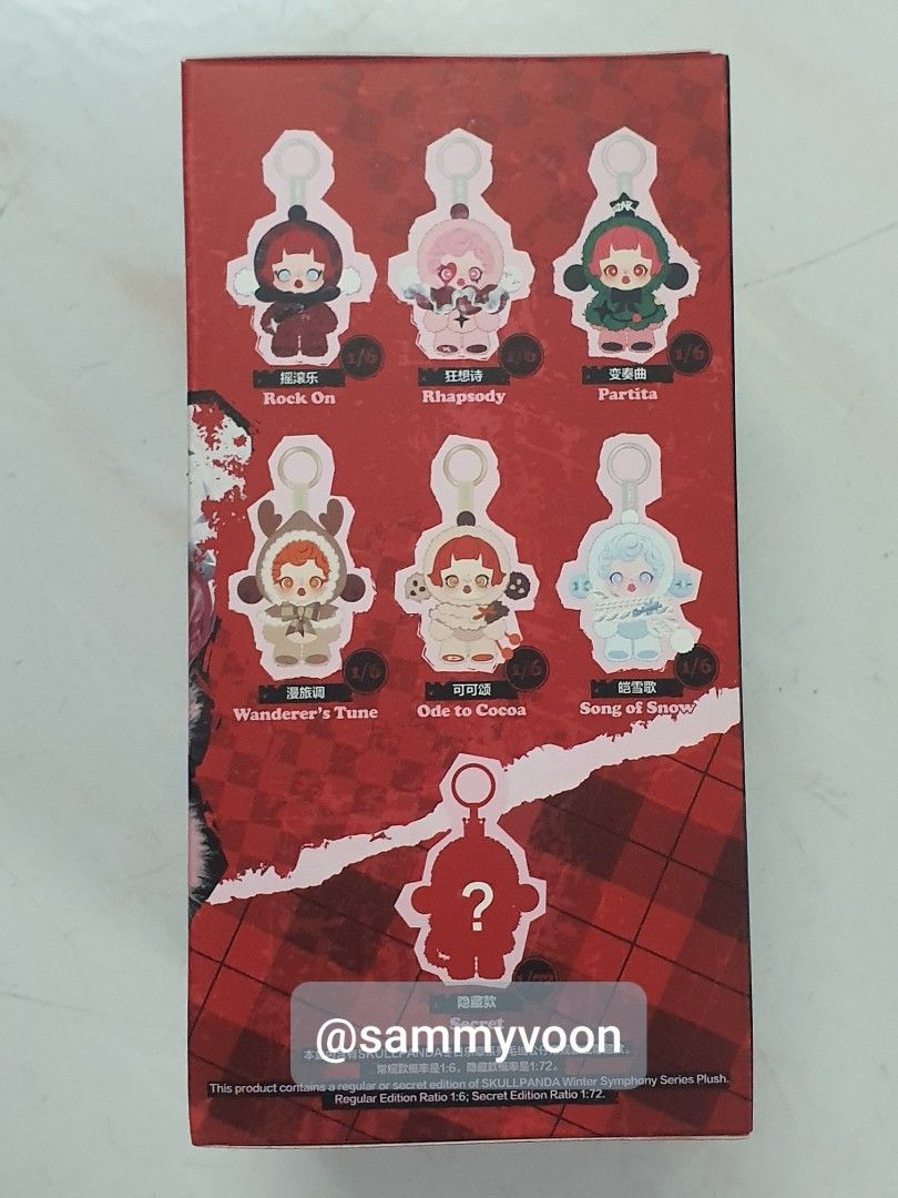 POPMART SKULLPANDA Winter Symphony Series WS V1 Plush Pendant Ode to ...