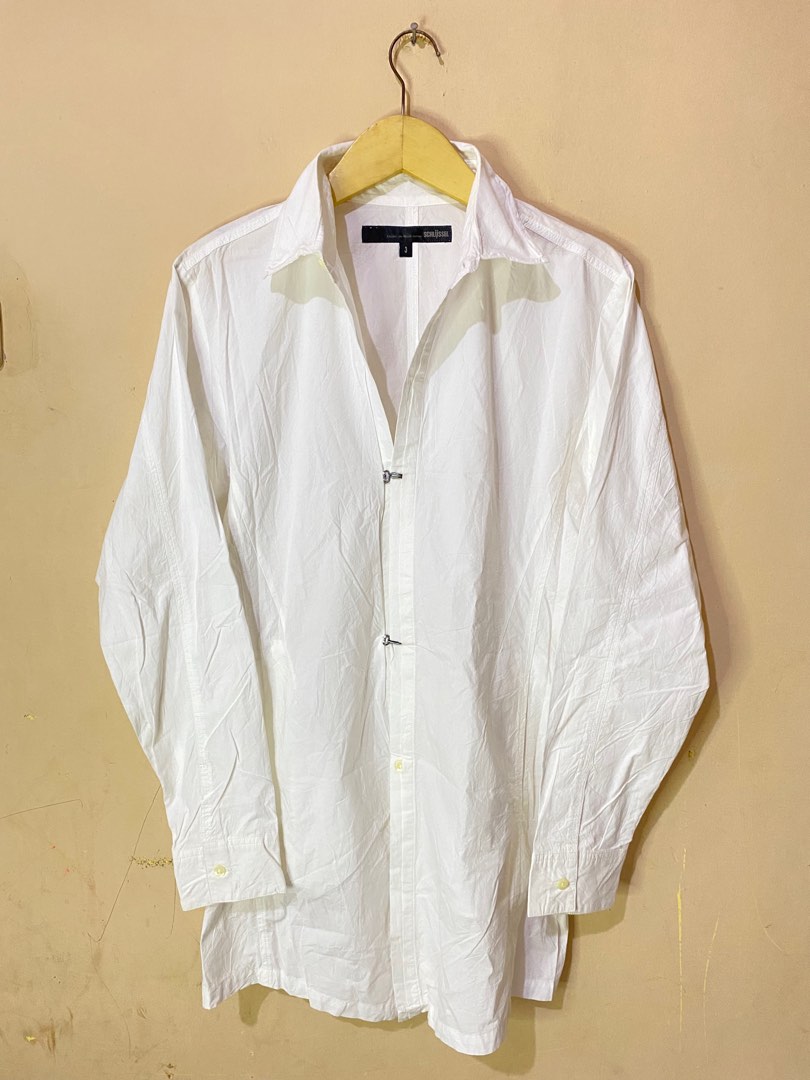 ️SALE ️RARE SCHLUSSEL VAMPIRE WHITE SHIRT POEM JAPAN NOT ISSEY MIYAKE ...