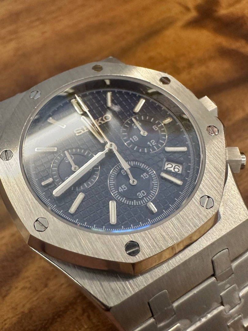 [READY STOCK] Seiko Mod Royal Oak Chrono (Rm450), Men's Fashion ...