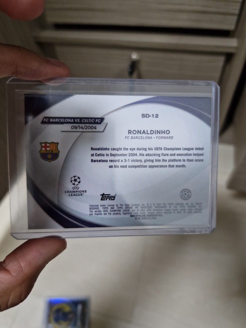 Ronaldinho black starball debut topps chrome ssp, Hobbies & Toys ...