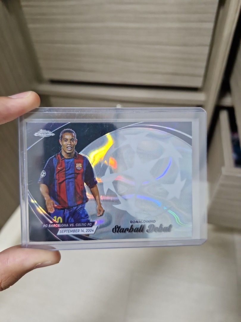 Ronaldinho black starball debut topps chrome ssp, Hobbies & Toys ...