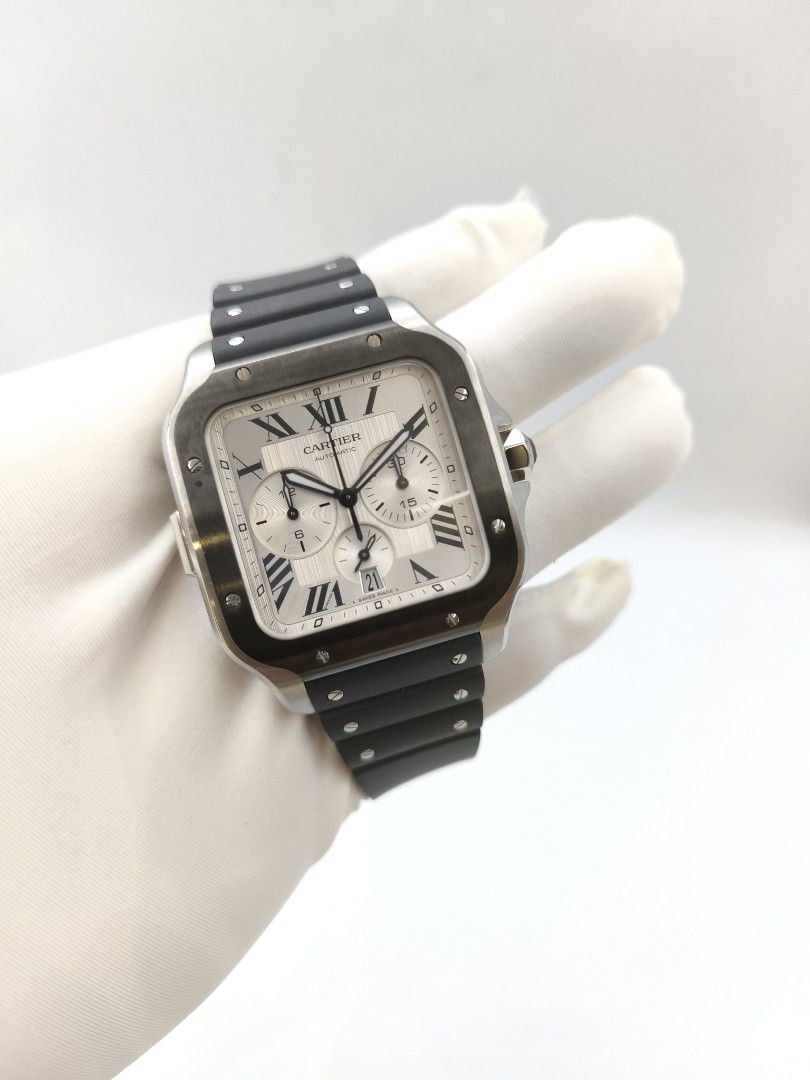Santos de Cartier Chronograph XL, Luxury, Watches on Carousell