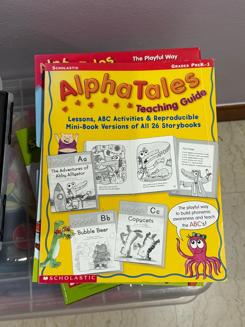 Scholastic AlphaTales Teaching Guide & Mini-Books, Hobbies & Toys ...