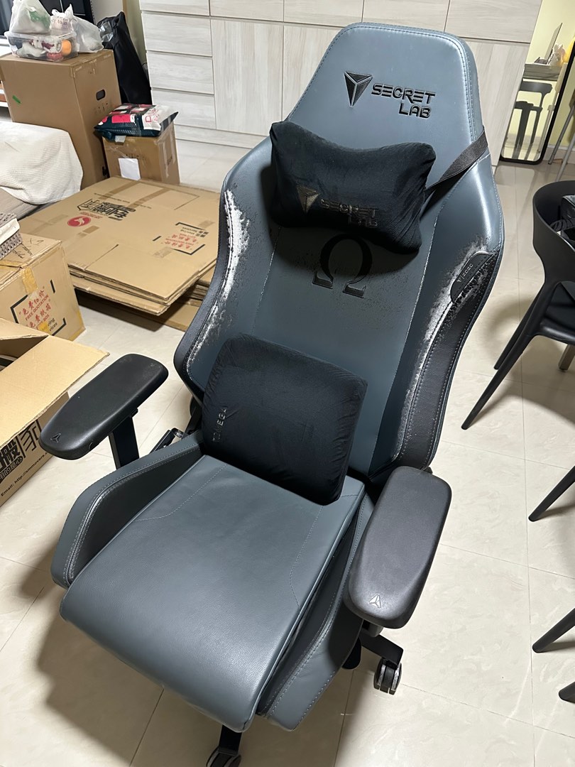 Secretlab Omega Gaming Chair - Grey, Furniture & Home Living, Furniture ...